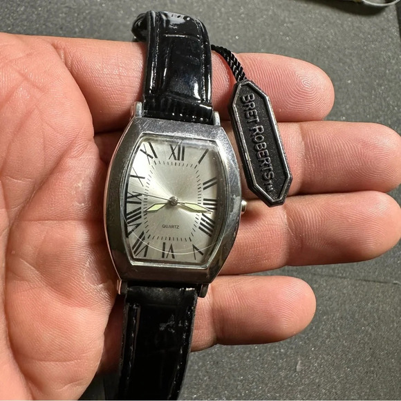 bret brothers | Accessories | Bret Roberts Mens Quartz Watch Silver ...